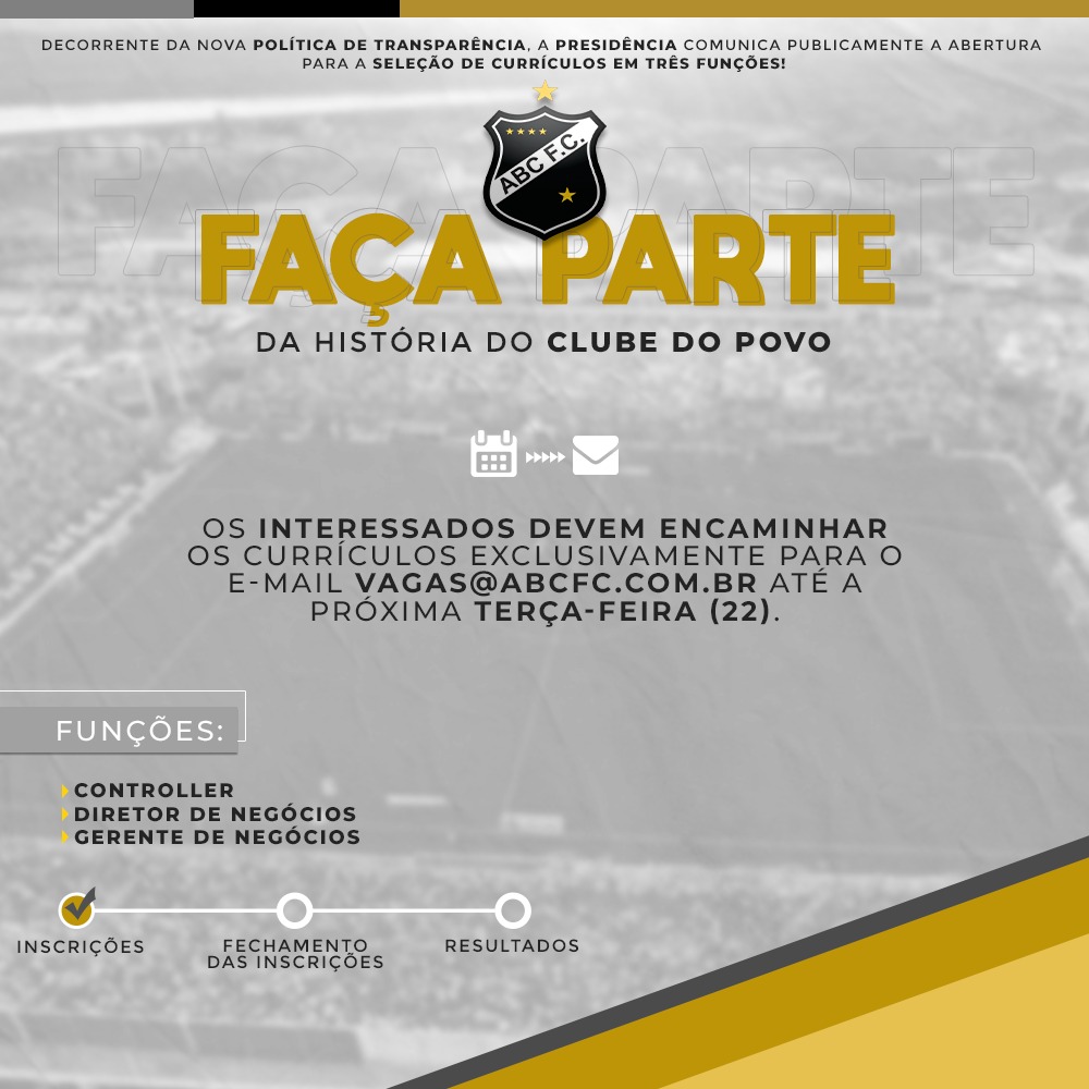 Nota Oficial - Profissionalização - ABC FC