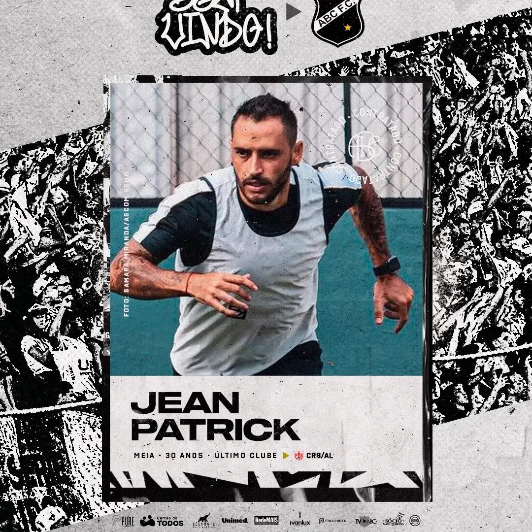 Reforço! Mais Querido contrata volante Jean Patrick - ABC FC