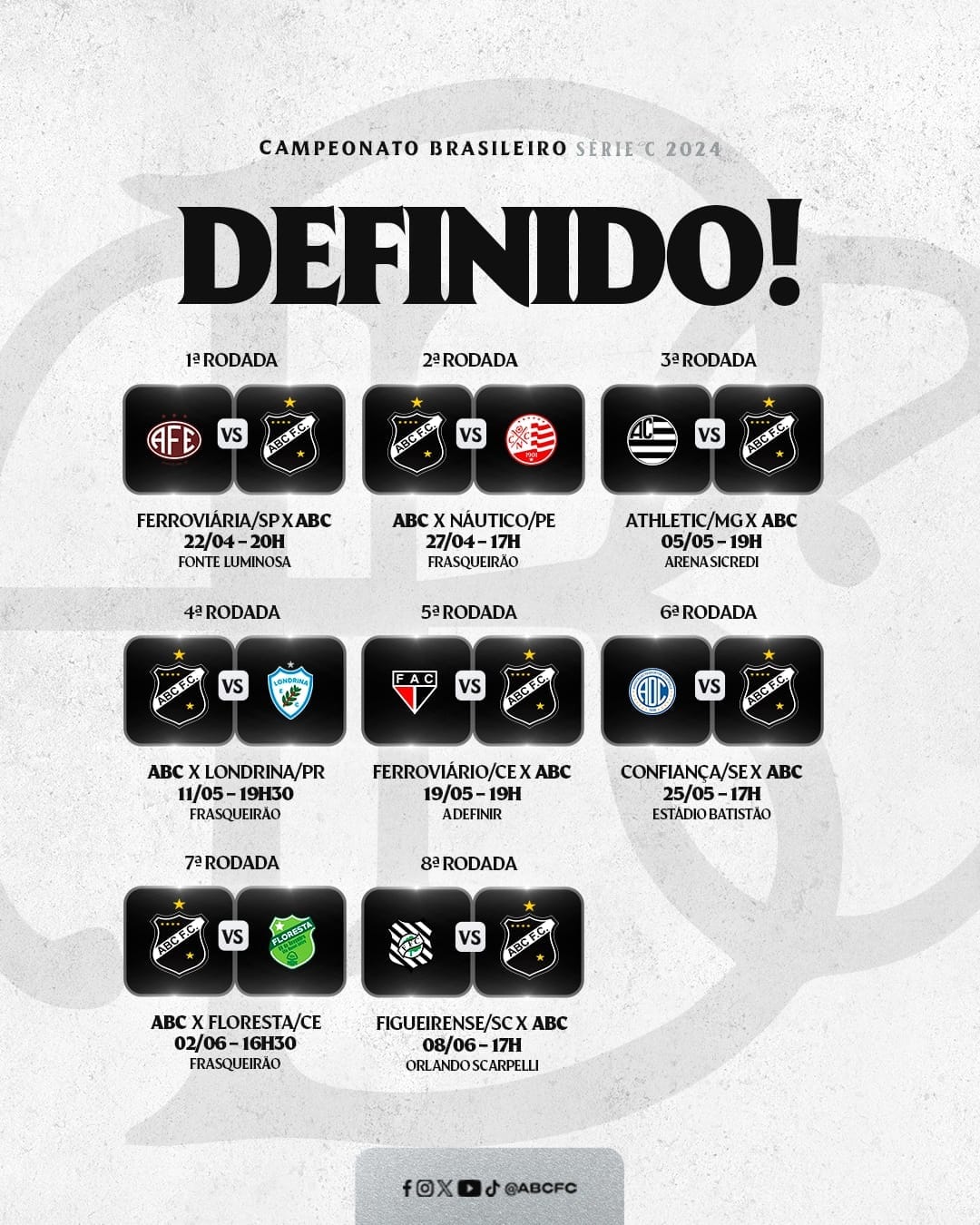 Cbf Divulga Tabela Detalhada Das Primeiras Rodadas Do Brasileiro Série